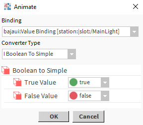Niagara - Animate - Dynamic Widgets - Configuration